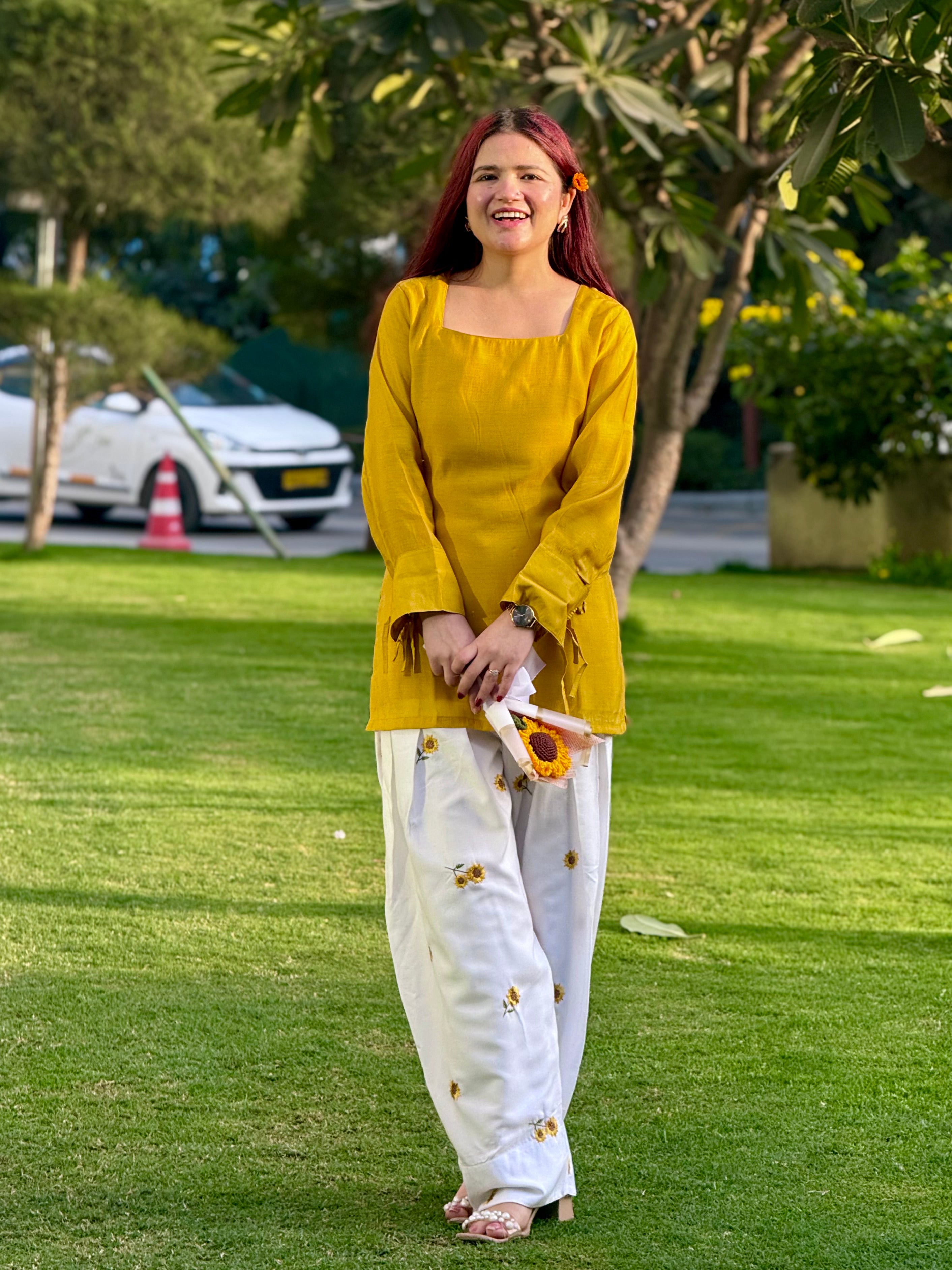 Sunflower Farsi Salwar Set – Beyond Ethnic